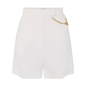 Elisabetta Franchi Damen, Shorts, Wei&szlig;, XLGr&ouml;&szlig;e