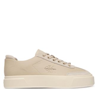 Calvin Klein Sneakers Calvin Klein Basket Cups Lup Wt Lth Su HW0HW02984 Beige