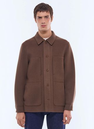 Fursac Veste en laine double face - Taille XL - Homme