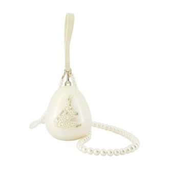 Simone Rocha Hobo Bags - Micro Egg Crossbody - Synthetic - White - Gr. unisize - in Beige - f&uuml;r Damen