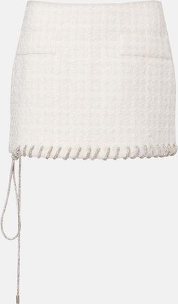 Area Mini-jupe en tweed &agrave; ornements