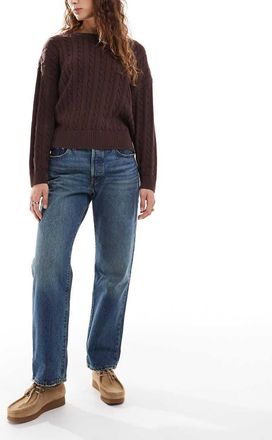 Levi's 501 - Jean droit - Bleu fonc&eacute; d&eacute;lav&eacute;
