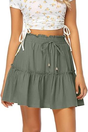 Generic La décision Jupe fixe élastique taille haute 116, AG, L