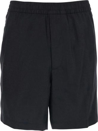 Calvin Klein Homme, Shorts, Noir, Taille: XL Straight Linen 7 Pull On Short