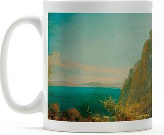 1art1 Carl Blechen Tiberiusfelsen Auf Capri, 1829-30 Foto-Tasse Kaffeetasse 9x8 cm