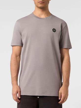 Philipp Plein Baumwoll-T-Shirt mit Rundhalsausschnitt und Hexagon-Logo