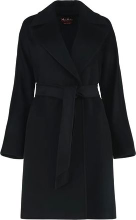 Max Mara belted wool coat - Schwarz