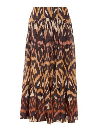 Zimmermann Jupe Midi - Marron