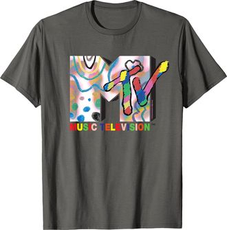 Giesswein 90er Retro Farbe Kunst Musik TV Logo T-Shirt