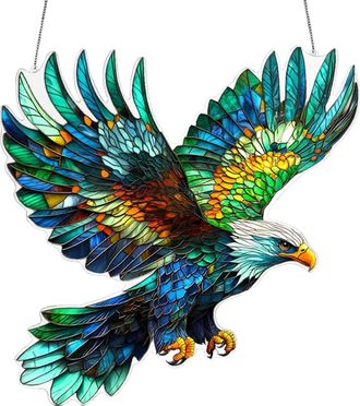 Generic Sonnenf&auml;nger F&uuml;r Innenfenster - Lichtf&auml;nger F&uuml;r Fenster, Einzigartiger Vogelbefleckter Wandanh&auml;nger | Gebeizte Kunstpaneele Als Wanddekoration, Origin