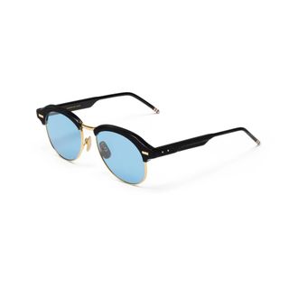Thom Browne Lunettes de soleil aviateur en ac&eacute;tate et titane - unisex - Accessoires - Noir - Taille: 55 MM