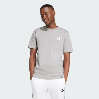 adidas T-Shirt LOUNGE SLIDES GRAPHIC POCKET T-SHIRT (1-tlg)
