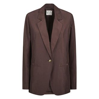 Forte_Forte Chic Taffetas Boxy Jacket - - Jackets - Damen - Braun - S