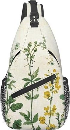 Generic Country Wildflower Sac &agrave; bandouli&egrave;re de voyage pour homme Sac &agrave; dos de randonn&eacute;e