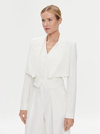 Karl Lagerfeld Blazer und Weste Set 240W1411 Weiß Regular Fit