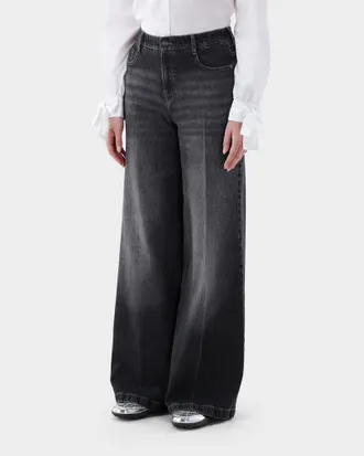 van Laack Jeans mit weitem Bein