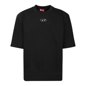 Diesel T-Shirt mit Metallic-Detail am Rundhalsausschnitt - - Tops - Herren - Schwarzk - L