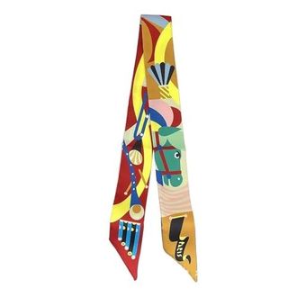Generic Écharpe colorée à imprimé cheval, long ruban de style coréen pour un style multi-voies, Couleur 5, 90X5CM