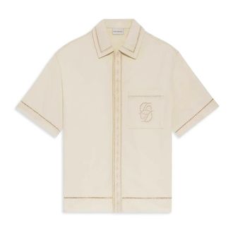 Dr&ocirc;le de Monsieur Kurz&auml;rmeliges Hemd - - Shirts - Herren - Wei&szlig; - L