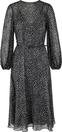 Max Mara Femme, Robes, Noir, Taille: 42 FR Robe en mousseline imprim&eacute;e