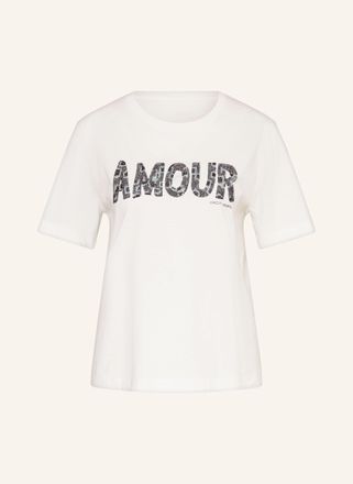 Marc Cain T-Shirt Mit Schmucksteinen weiss