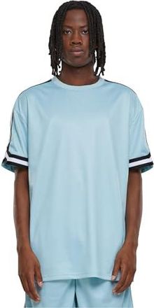 Urban Classics T-Shirt en Maille &agrave; Rayures surdimensionn&eacute;es pour Homme, Turquoise, M