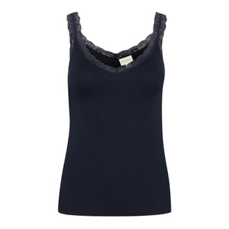 Part Two Haut en Dentelle Bleu Fonc&eacute; - Femme - Tops - Bleu - Taille: 36 FR
