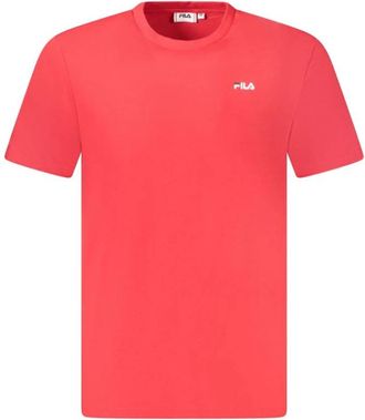 Fila Bedrucktes Crew Neck T-Shirt - - Tops - Herren - Rot - S