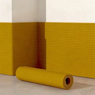 Generic Selbstklebende Gepolsterte Wandpaneele, Anti-Kollisions-Wandpolsterung f&uuml;r Fitnessstudio Schlafzimmer Wohnzimmer Tanzstudio Indoor-Basketballplatz(Ora