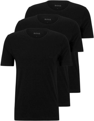 BOSS T-Shirt Rundhals BOSS ONE (Packung, 3-tlg., 3er-Pack) mit dezentem BOSS Logo-Print