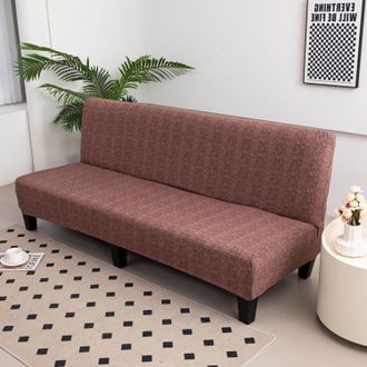 Generic Sofabezug Ohne Armlehnen Futon Abdeckung Stretch-Schonbezug F&uuml;r Klappsofa Moderner Druck Sofabett&uuml;berzug Waschbarer Schutz F&uuml;r 2-/3-Sitzer Futonbezug 