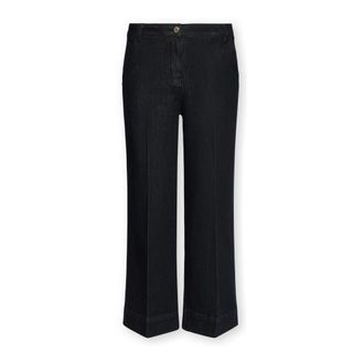 Elena Miro Cropped Wide-Leg Jeans - - Jeans - Damen - Blau - 5XL