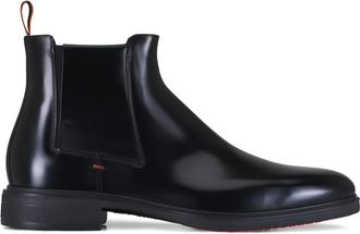 Santoni black chelsea boots - Schwarz