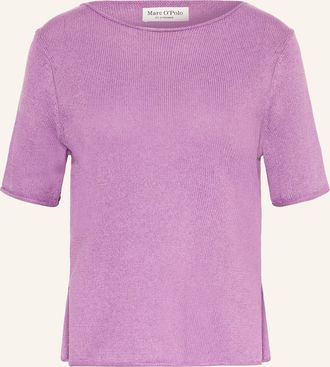 Marc O'Polo Marc Opolo Strickshirt Mit Leinen lila