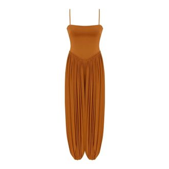 Zimmermann Luna Jersey Jumpsuit - - Jumpsuits & Playsuits - Damen - Braun - S