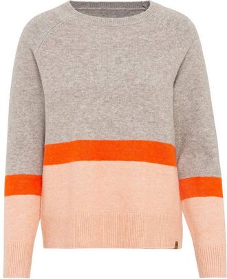 Camel Active Strickpullover Strickpullover im Color Block Streifen