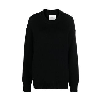 Lisa Yang Femme, Pulls, Noir, Taille: 38 FR Pull en Cachemire Noir Col Rond