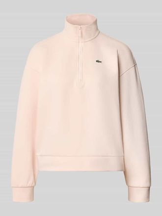 Lacoste Relaxed Fit Troyer aus Baumwoll-Mix