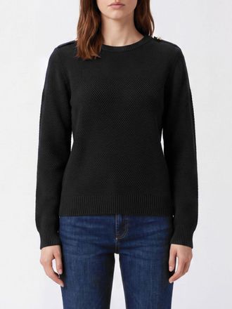 Liu Jo Pull en viscose m&eacute;lang&eacute;e avec monogramme au dos et boutons