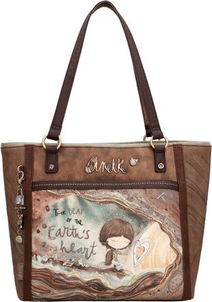 Anekke Shopping Core Schultertasche, Ma&szlig;e: 40-31/29/16 cm, Zubeh&ouml;r und Accessoires f&uuml;r Damen, Mehrfarbig