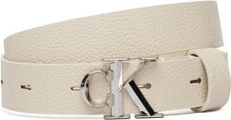 Calvin Klein Dameng&uuml;rtel Facet Ck Buckle Pebble LV04F7060G Creme