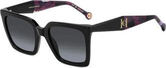 Carolina Herrera Lunettes de soleil carr&eacute;es - Femme - Accessoires - Noir - Taille: 53 MM