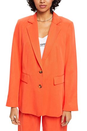 Esprit Collection Damen 023eo1g306 Blazer, 635/Orange Red, 44
