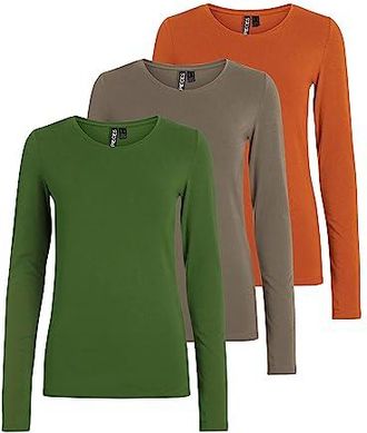 Pieces Pcsirene Ls T-shirt Noos, M