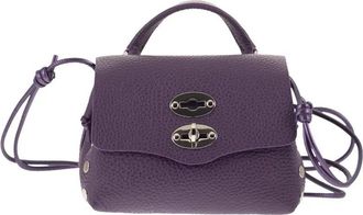 Zanellato Hobo Bags - Structured Grained Calfskin Shoulder Bag With Doub - Gr. unisize - in Grau - f&uuml;r Damen