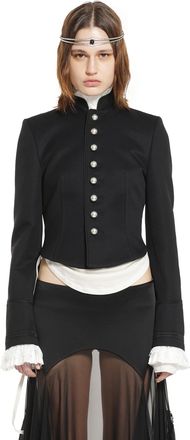 Ann Demeulemeester Polina Fitted Marsina Jacket