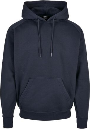 Urban Classics Herren Blank Hoody - Locker geschnittener Kapuzenpullover mit K&auml;ngurutasche und verstellbarer Kapuze f&uuml;r Freizeit Alltag Sport und Streetwear,Blau,XL