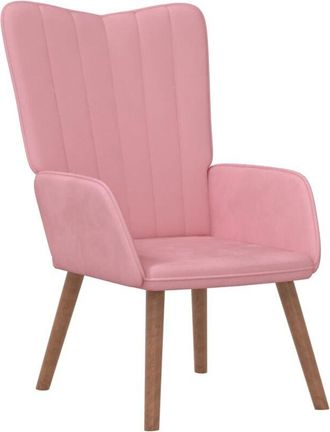 vidaXL Relaxsessel Rosa Samt Vidaxl