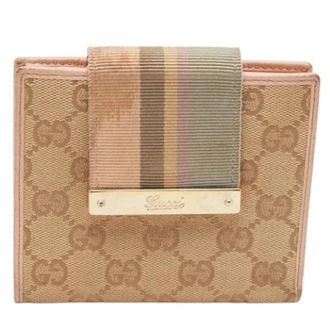 Gucci Pre-owned Canvas Wallet - - Pre-owned - Damen - Beige - ONE SIZE