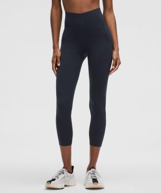 lululemon Glow Up Crop Leggings mit superhohem Bund für Frauen - 58 cm - Größe 10 in True Navy